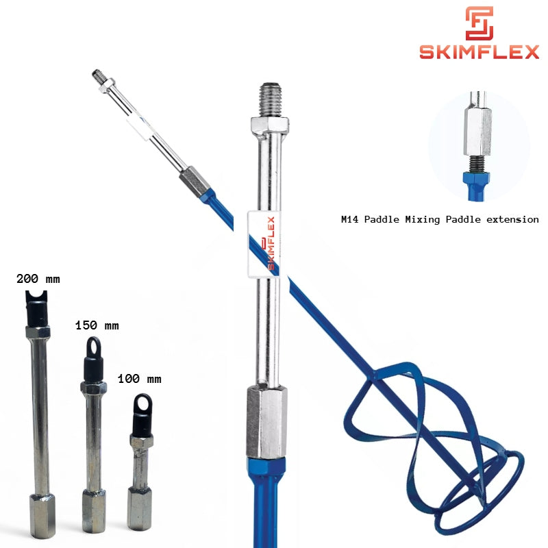 Mixing Paddle Extension Bar M14 Thread Extender 100 150 200 mm Mixer ...