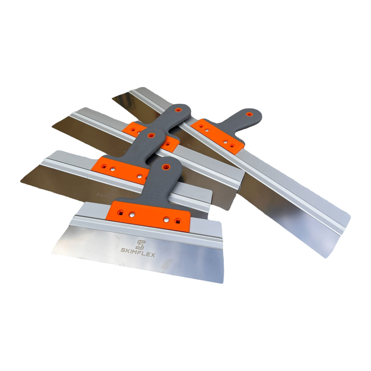 Skimflex Plastering Spatula Set 4 Spatulas Stainless steel Skimming ...