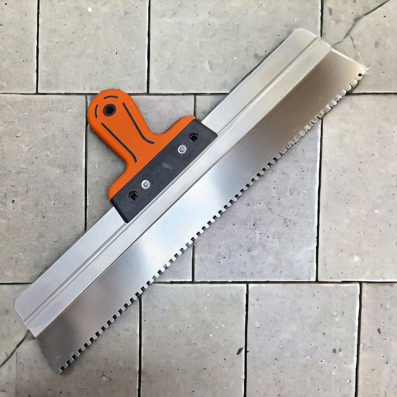Serrated Plastering Spatula 4mm Notched Render Adhesive Spatula ...