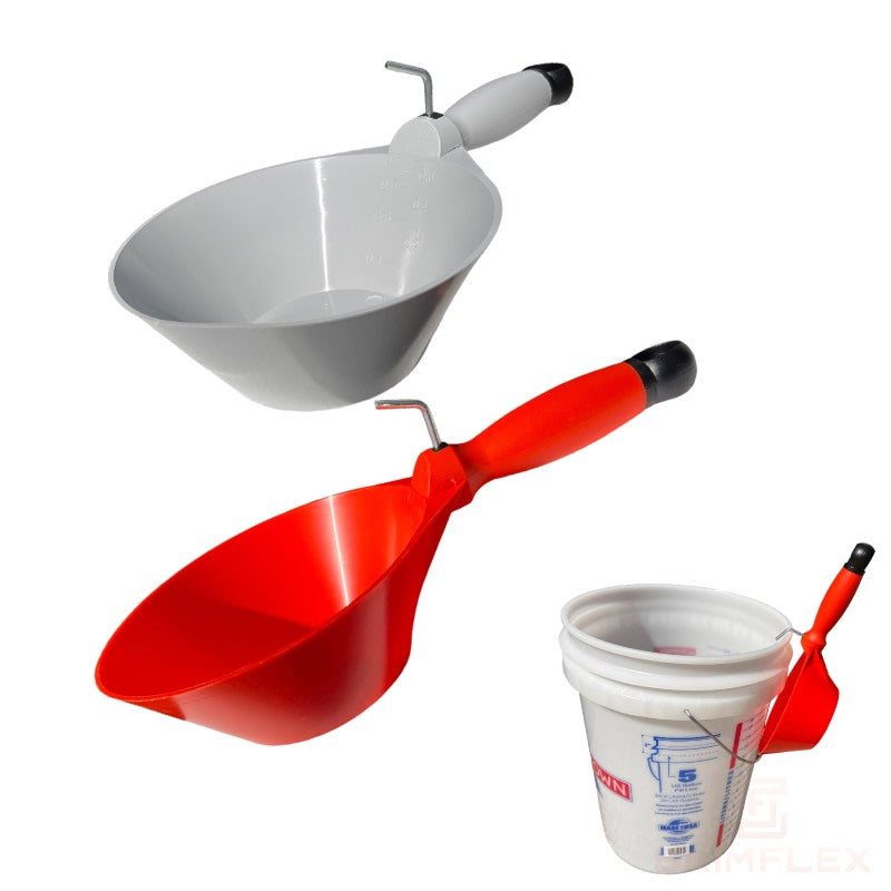 PVC Bucket Scoop / Mixing Dish 165mm Skimflex – PFT Wales